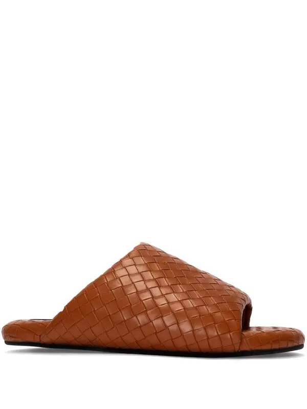 SIMONMILLER Woven Bubble Slides - Brown