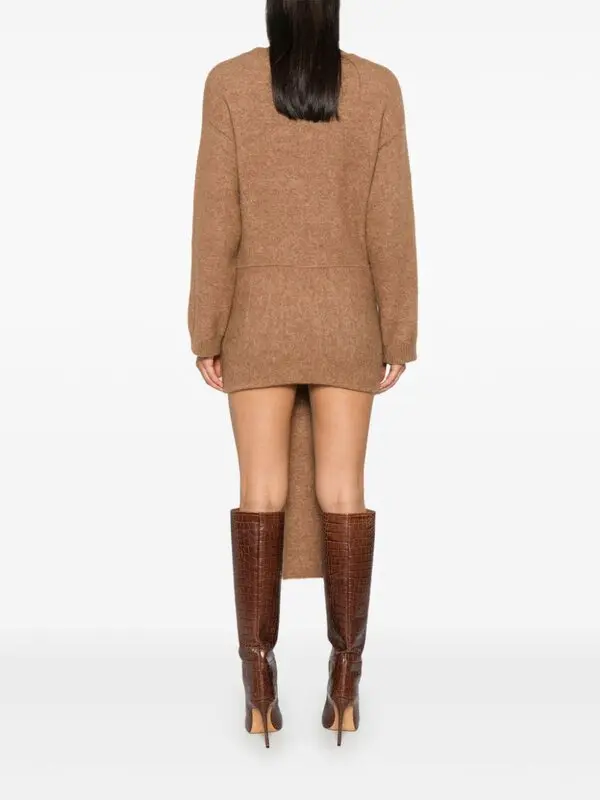 Giuseppe Di Morabito Brooch-detail Mini Dress - Brown