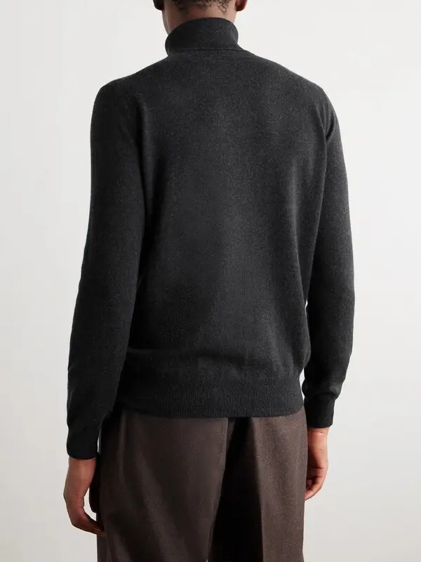 Loro Piana Cashmere Rollneck Sweater - Gray