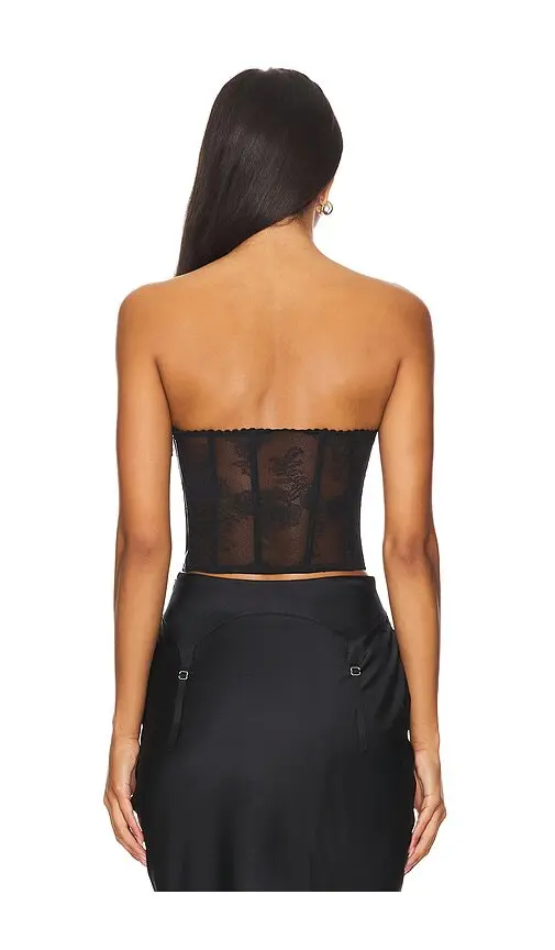 FLEUR DU MAL Bouquet Lace Corset Top