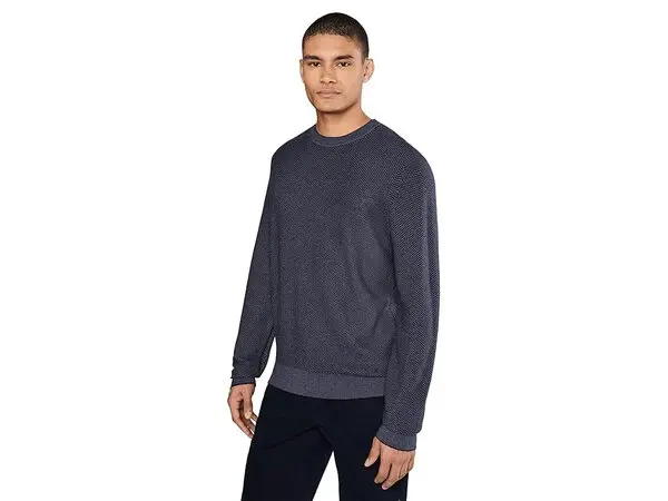 Vince Geo Jacquard Long Sleeve Crew Sweater