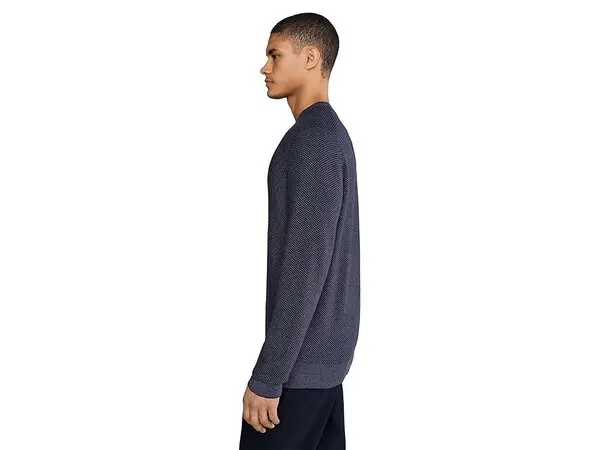 Vince Geo Jacquard Long Sleeve Crew Sweater