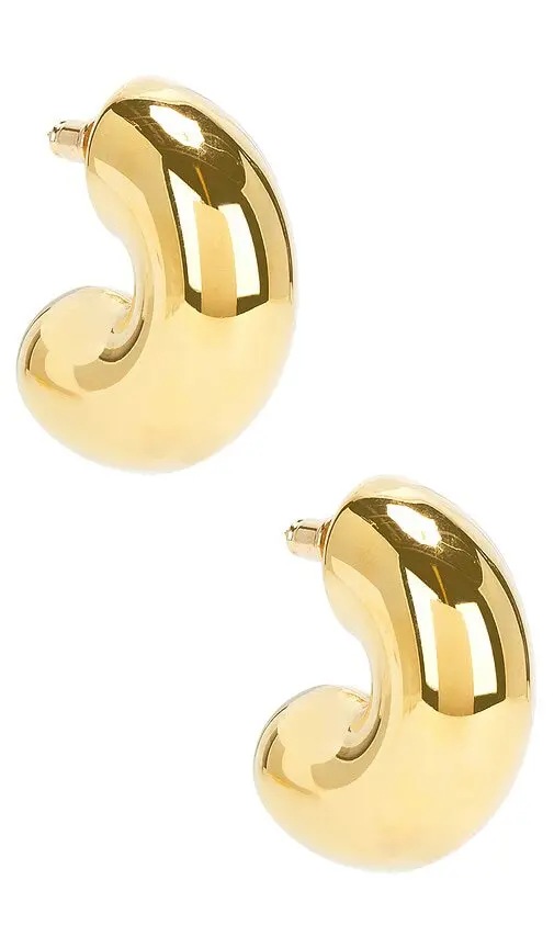 CASA CLARA Tahiti Hoop Earrings - Gold