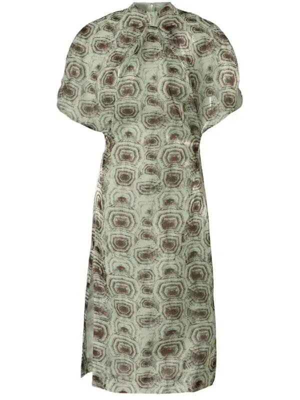 GENNY Printed Midi Dress