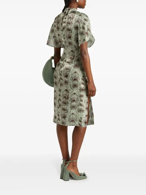 GENNY Printed Midi Dress