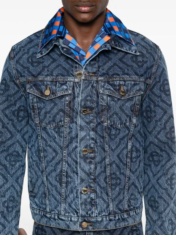 Casablanca Laser Monogram Denim Jacket