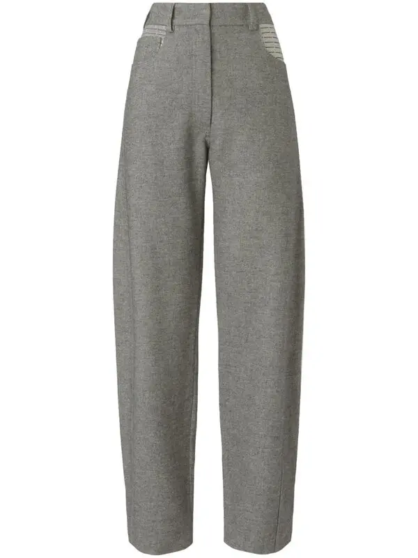GENNY Mélange-effect Trousers