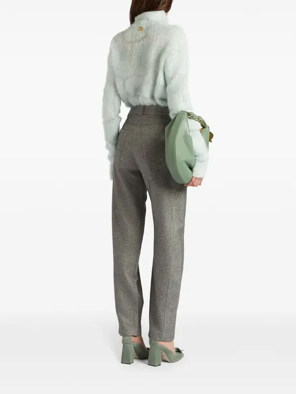 GENNY Mélange-effect Trousers