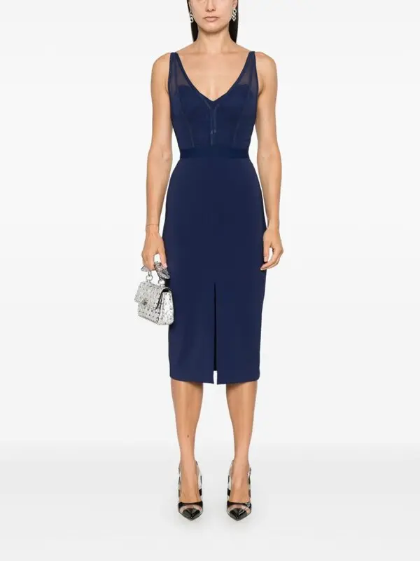 Elisabetta Franchi Corset Midi Dress