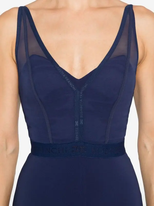 Elisabetta Franchi Corset Midi Dress