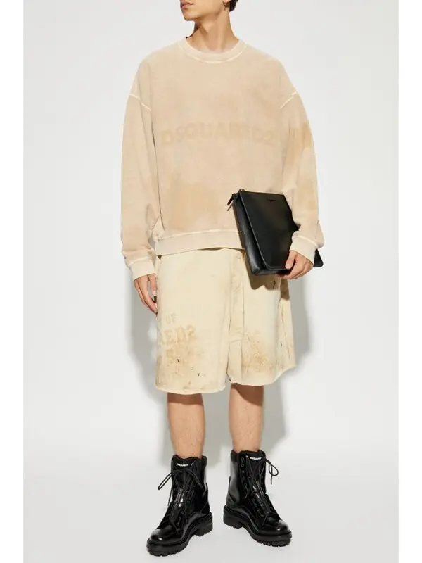 Dsquared2 Logo-print Sweatshirt - Neutrals