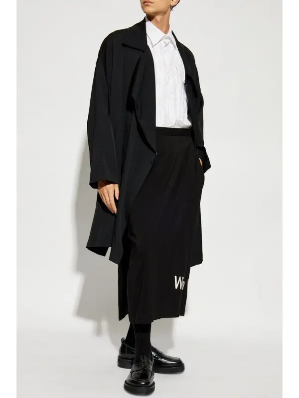 Yohji Yamamoto Text-print Skirt