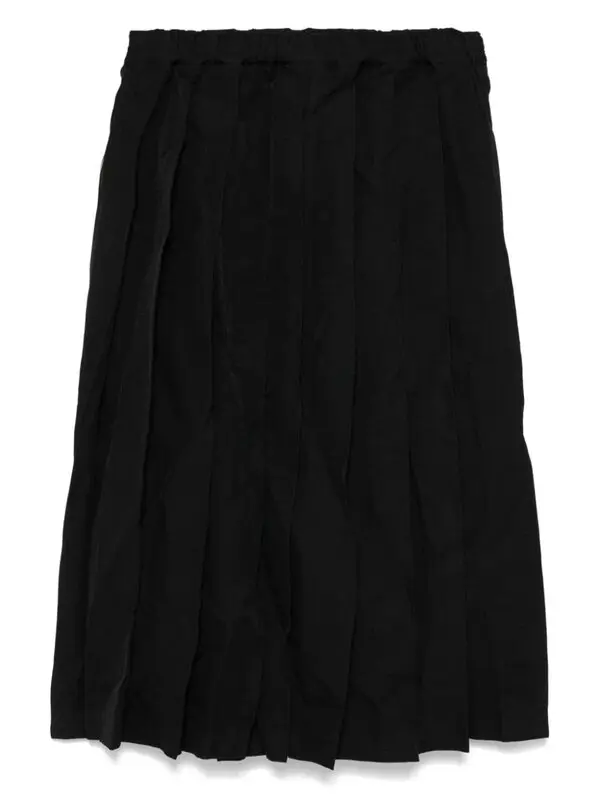 BLACK COMME DES GARÇONS Pleated Mid-length Skirt