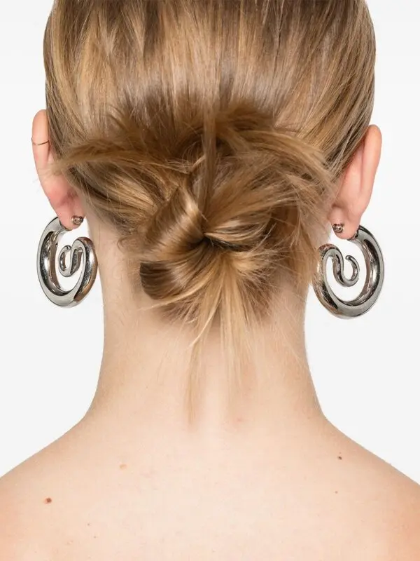 PANCONESI Serpent Hoop Earrings - Silver