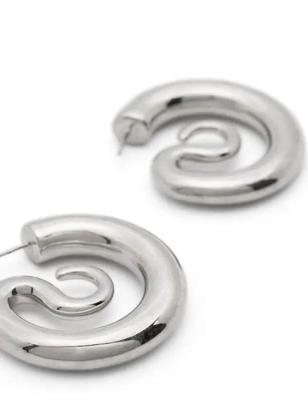 PANCONESI Serpent Hoop Earrings - Silver