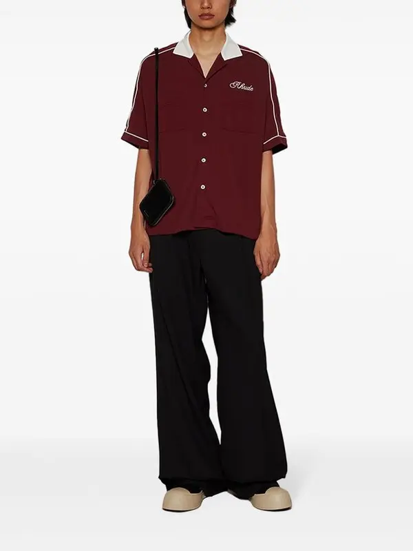 Rhude Chamonix Mont-blanc Bowling Shirt - Red