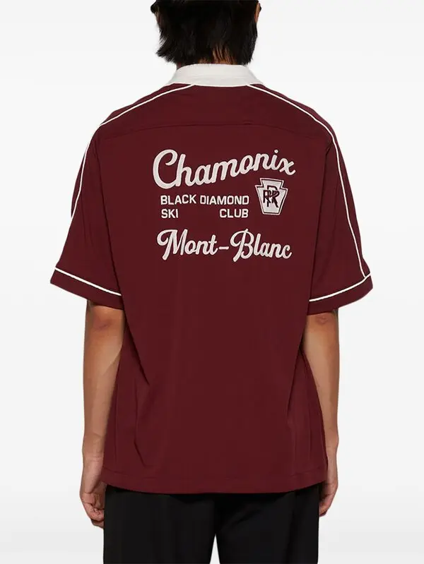 Rhude Chamonix Mont-blanc Bowling Shirt - Red