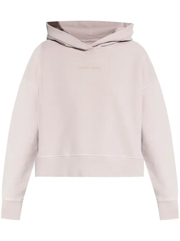 Canada Goose Logo-print Hoodie - Pink