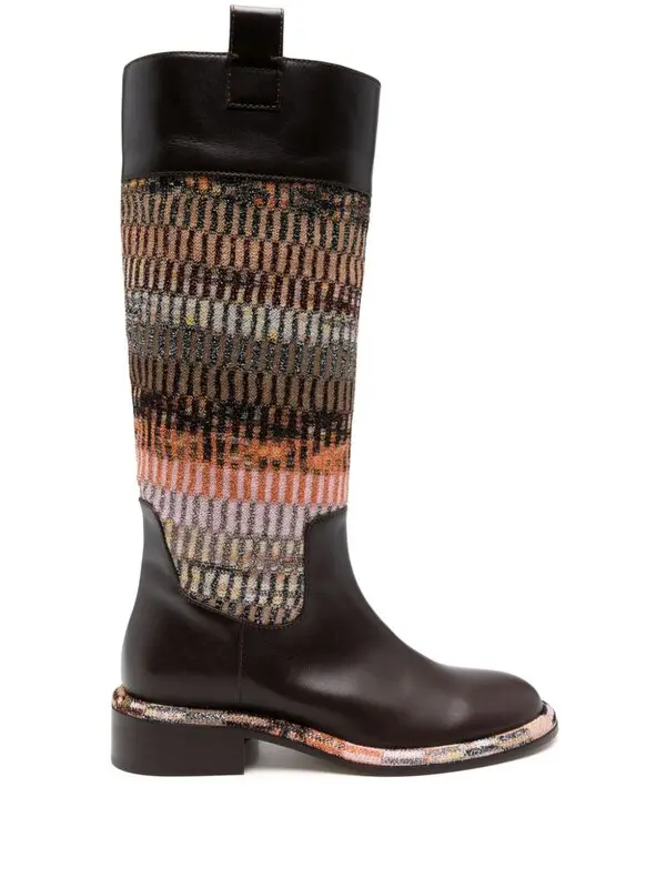 Missoni Striped Knee High Boots