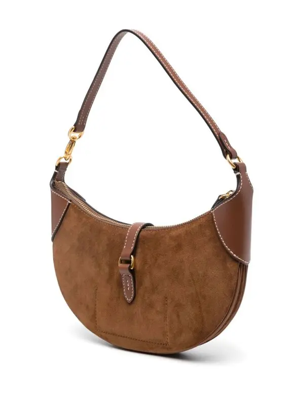 Polo Ralph Lauren Mini Polo Id Suede Shoulder Bag - Brown