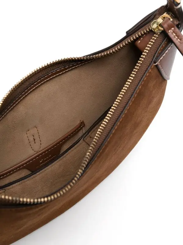 Polo Ralph Lauren Mini Polo Id Suede Shoulder Bag - Brown