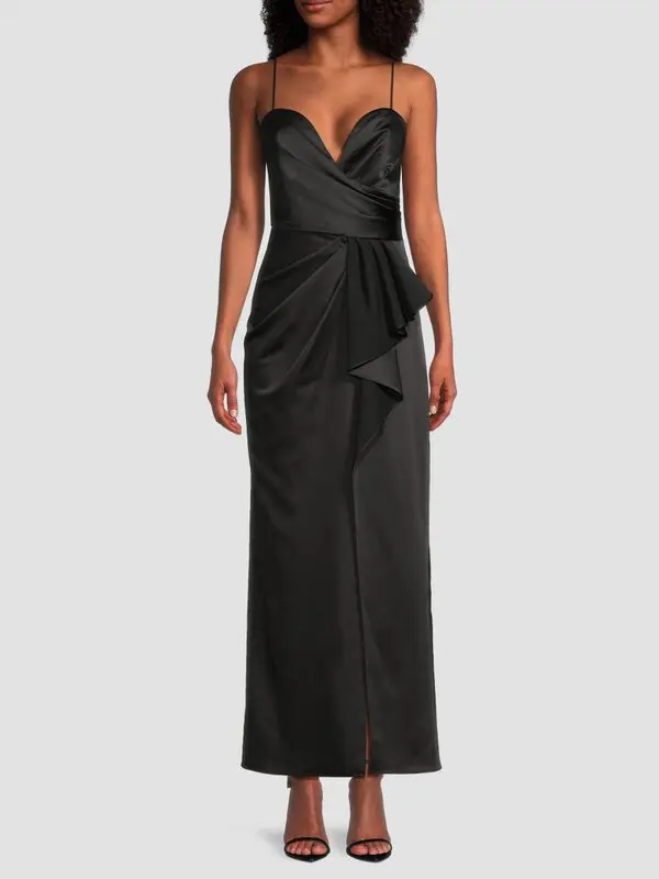 UNGARO Freya Ruffled Satin Gown