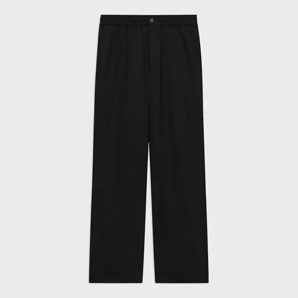 Theory Wide-leg Drawstring Pant - Black