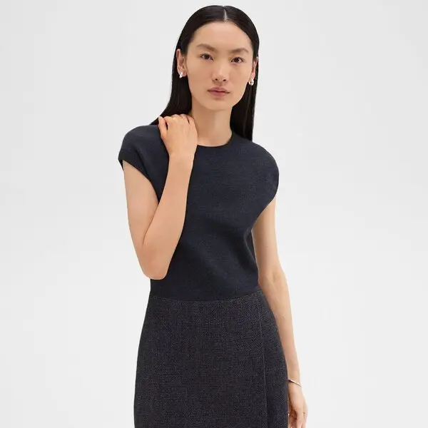 Theory Mini Wrap Dress In Tweed