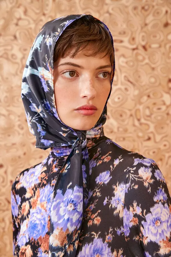 Ulla Johnson Lila Scarf In Iris - 28% Off | Editorialist Ulla Johnson Rain Bonnet One Size NWT Lila Scarf main image 0