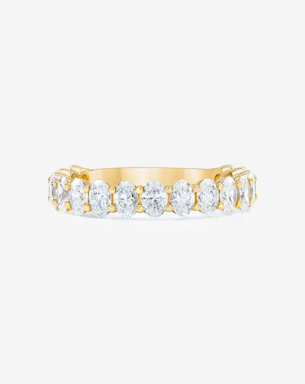 Ring Concierge Platinum Oval Diamond Band - One-color