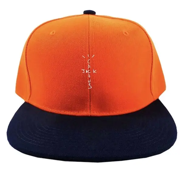 TRAVIS SCOTT Cactus Jack Records Baseball Cap - Orange/navy Blue