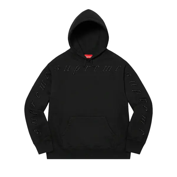 Supreme Raised Embroidery Hooded Sweatshirt