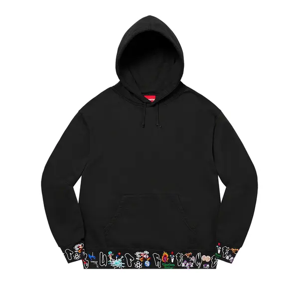 Supreme Aoi Icons Hooded Sweatshirt - Black
