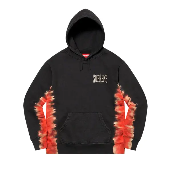 Supreme Bleached Hooded Sweatshirt - Black