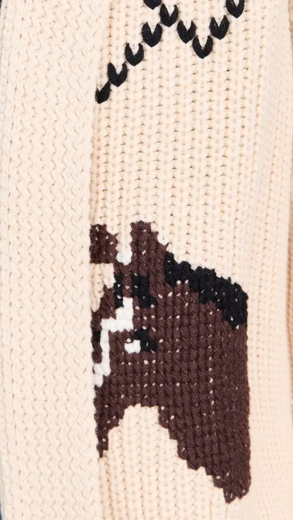 The Great. The Horse Lodge Cardigan - Cream