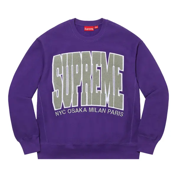 Supreme Cities Arc Crewneck - Purple