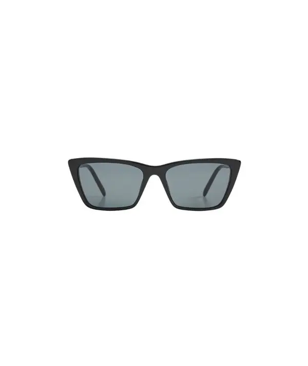 Saint Laurent Sl 737 Mica Thin Sunglasses - Black-black-black