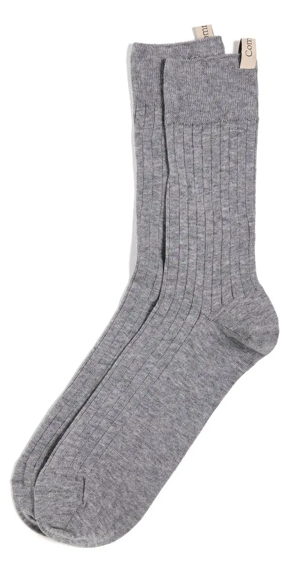 Comme Si The Yves Socks - Heather Grey