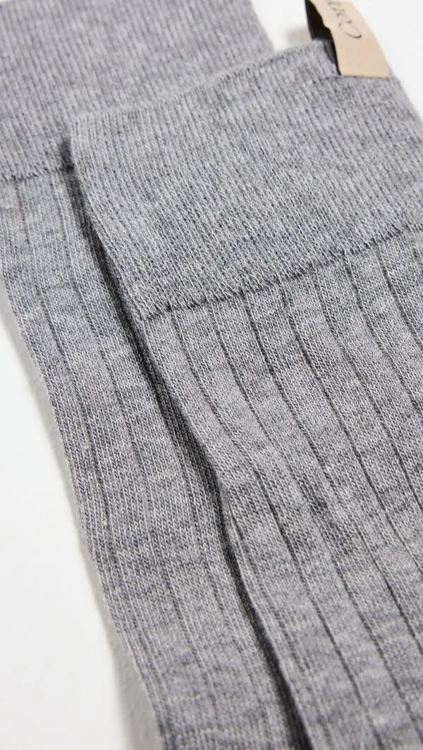 Comme Si The Yves Socks - Heather Grey