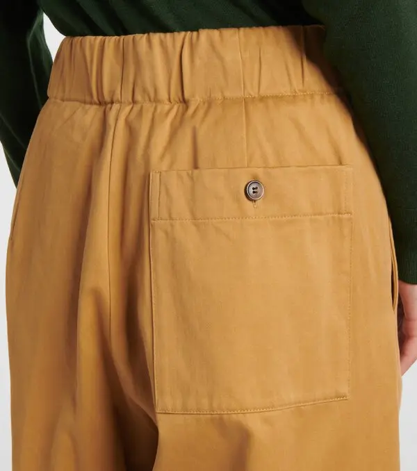 Dries Van Noten Cotton Wide-leg Trousers - Beige
