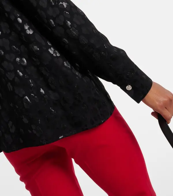 Versace Jacquard Satin Blouse