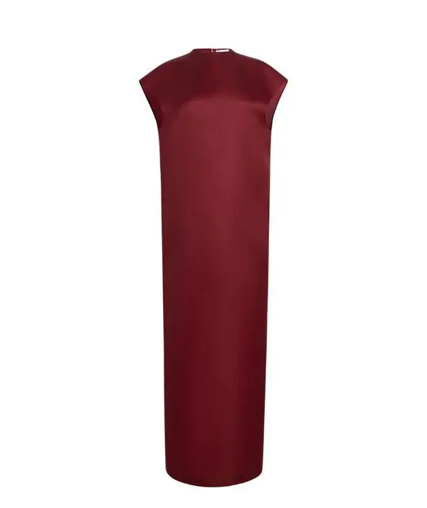 Khaite Lohan Silk Maxi Dress - Red