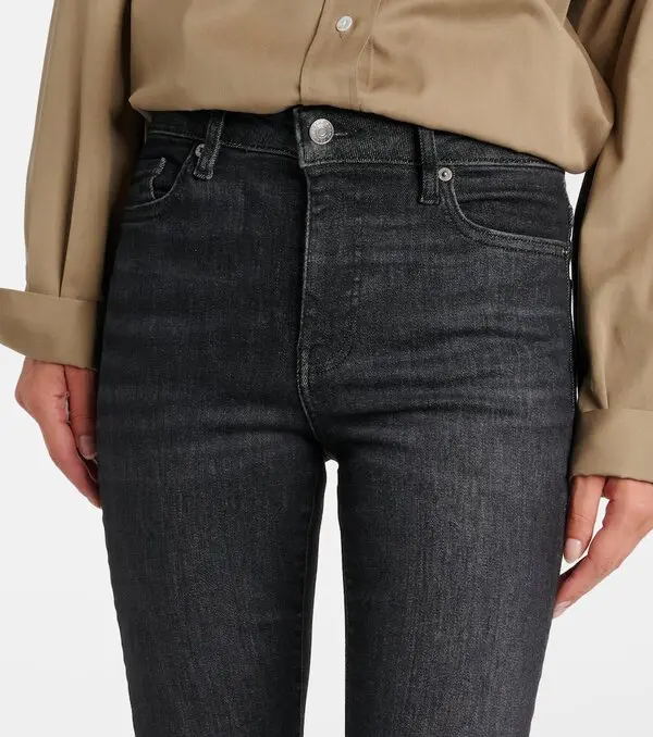 FRAME Le Mini High-rise Bootcut Jeans - Grey