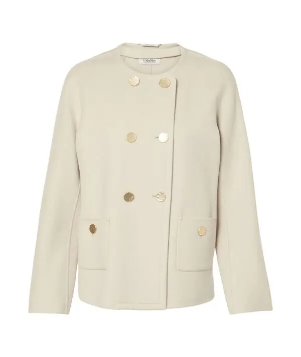 Max Mara Samantha Virgin Wool Peacoat