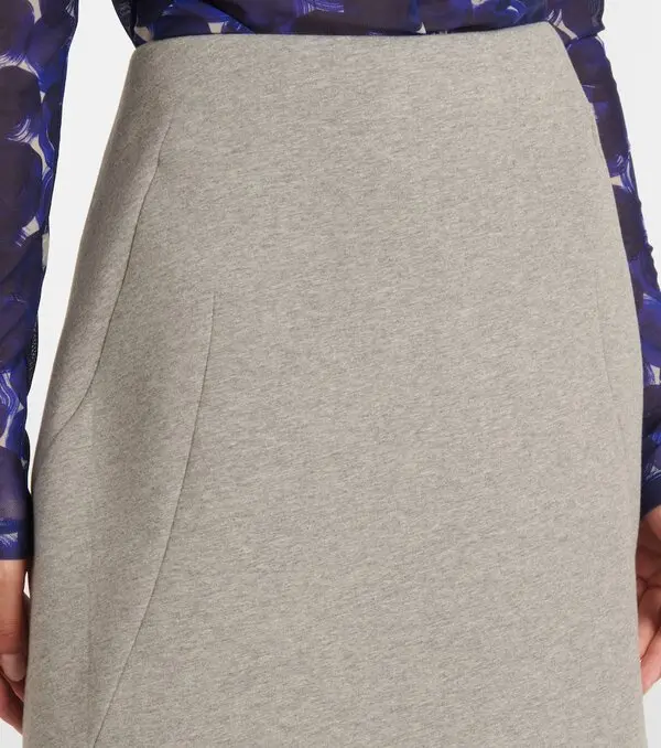 Dries Van Noten Cotton-blend Midi Skirt