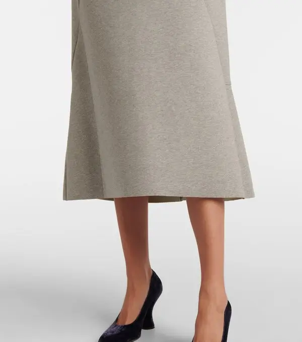 Dries Van Noten Cotton-blend Midi Skirt