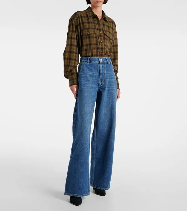 MARANT ETOILE Solene Wide-leg Jeans