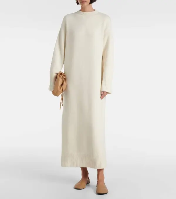 FFORME Ainsley Wool-blend Shift Dress - Beige