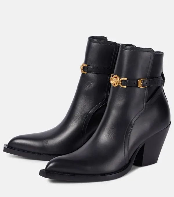 Versace Medusa '95 Leather Ankle Boots