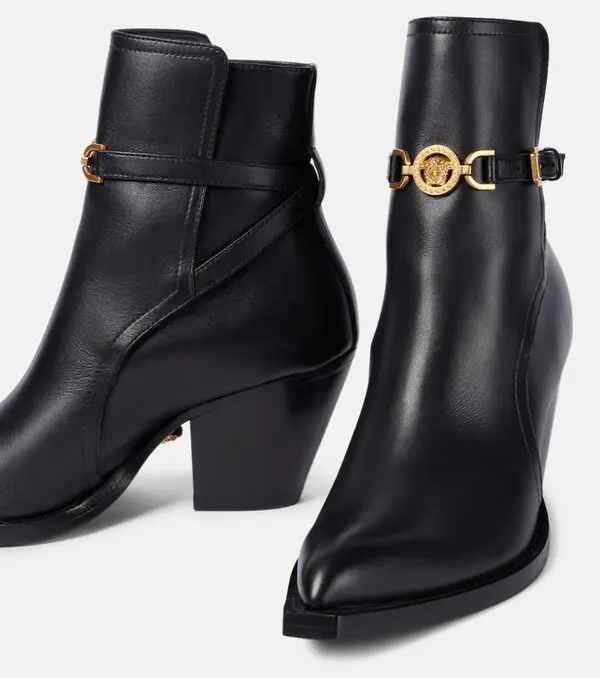 Versace Medusa '95 Leather Ankle Boots